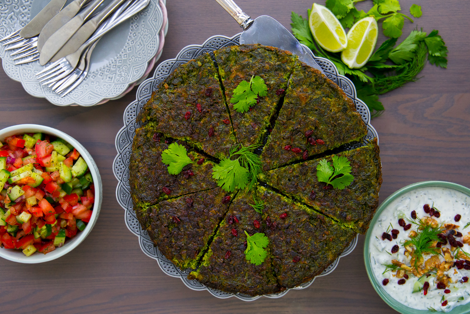 Koko sabzi- Persisk örtomelett - ZEINAS KITCHEN