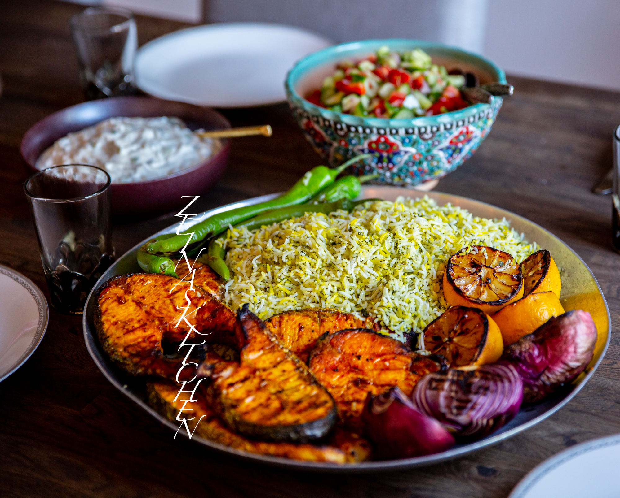Sabzi polo mahi- Persiskt örtris med fisk - ZEINAS KITCHEN