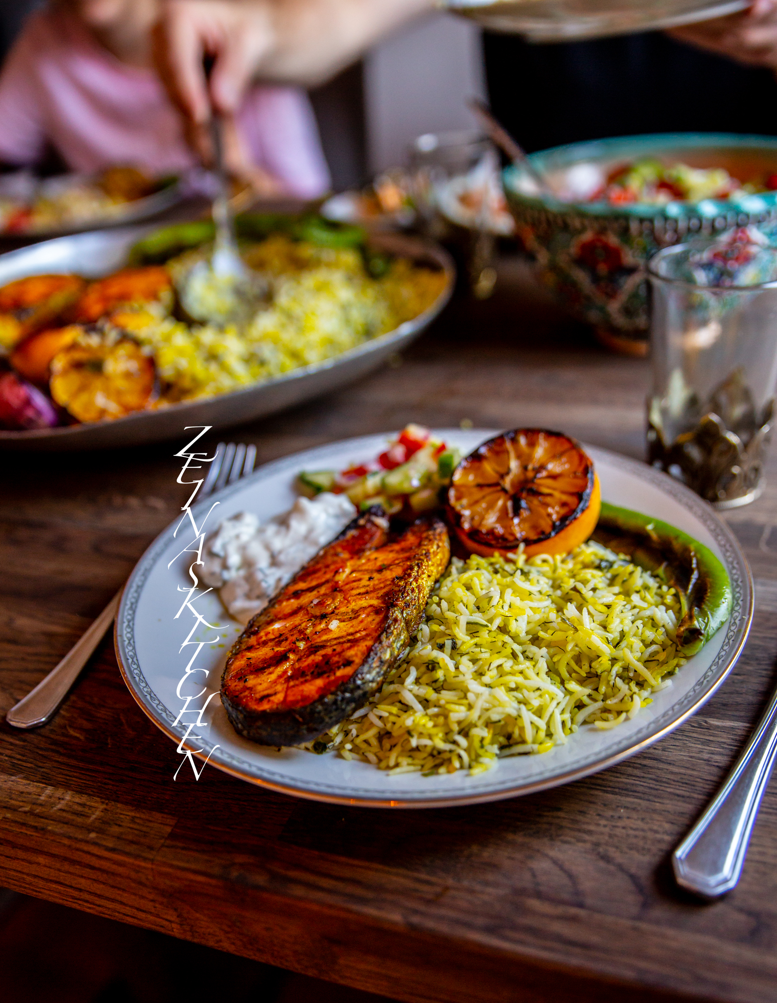 Sabzi polo mahi- Persiskt örtris med fisk - ZEINAS KITCHEN