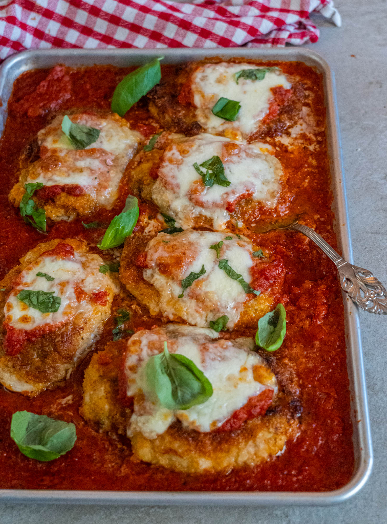 Parmesanpanerad kyckling i tomatsås - Zeinas Kitchen