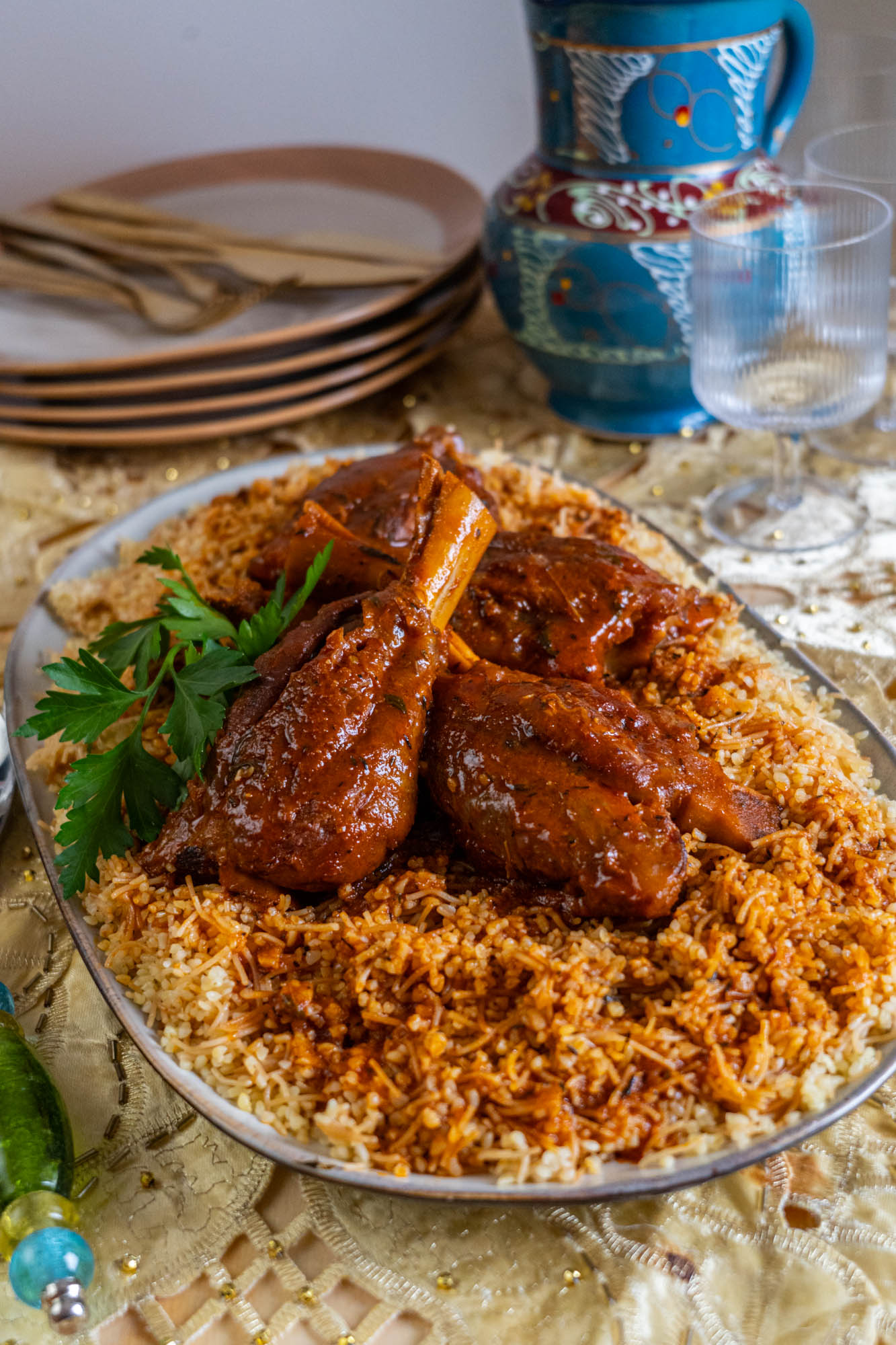 Assyrisk/syriansk dobo-Lamm med bulgur - Zeinas Kitchen