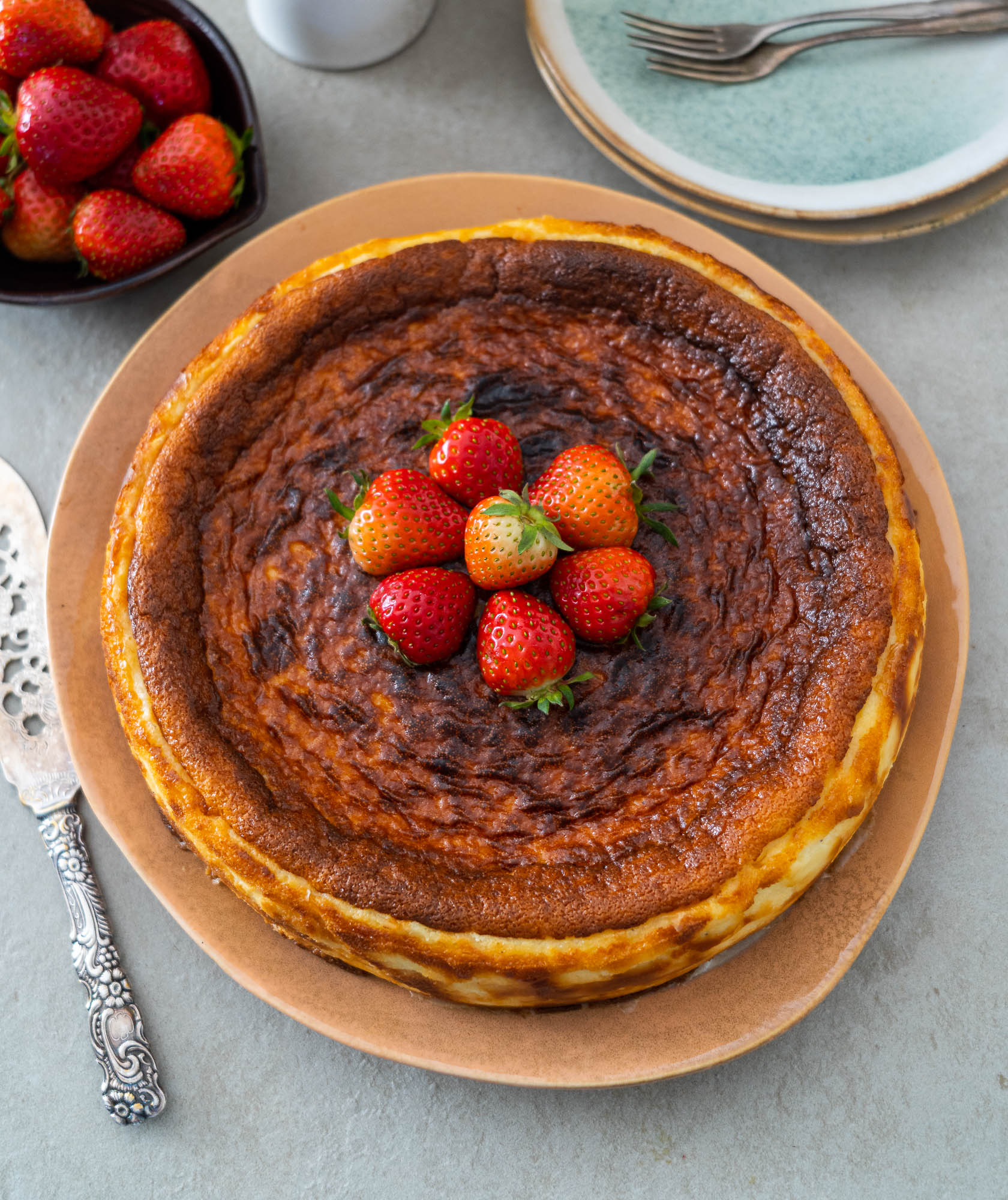 Baskisk cheesecake - Zeinas Kitchen